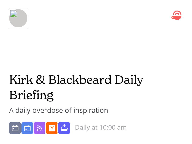 Kirk & Blackbeard Daily Briefing
